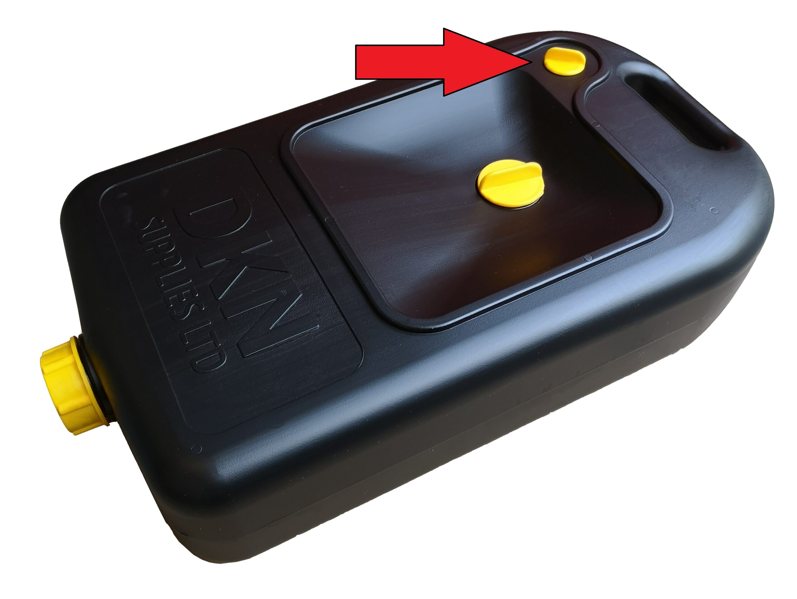 Yellow Small Screw Cap for Black 10L Container - DKN Online