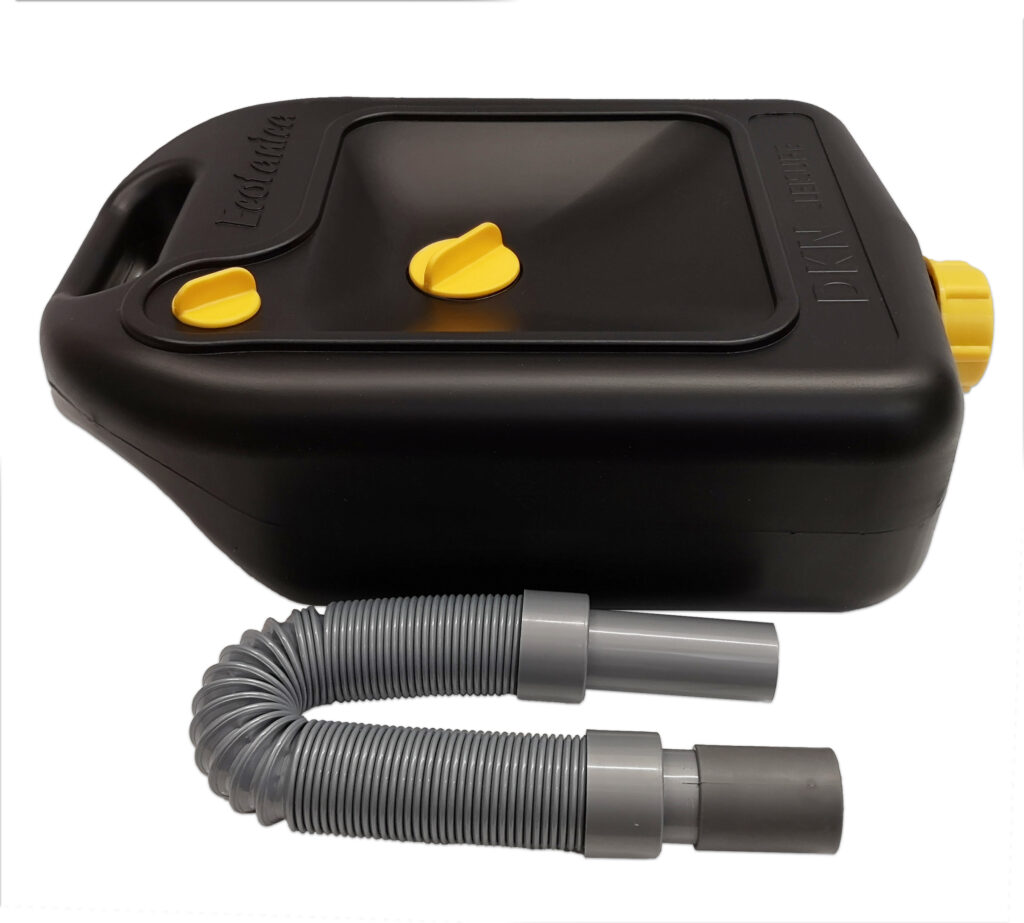 DKN LEISURE Premium 6L Black Waste Water Container with 1m Flexible ...