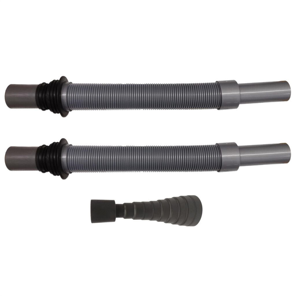 DKN Flexible Waste Pipe 1m x 2 plus Cone Adapter - DKN Online