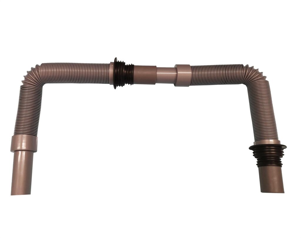 DKN Flexible Waste Pipe 1m x 2 plus Cone Adapter and Brush - DKN Online